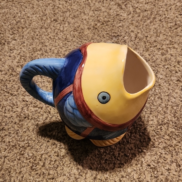 Fish | Colorful Fishshaped Ceramic Pitcher | Poshmark